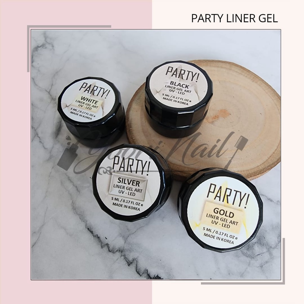 Jual PARTY Liner gel liner metalic paint gel party 5ml | Shopee Indonesia