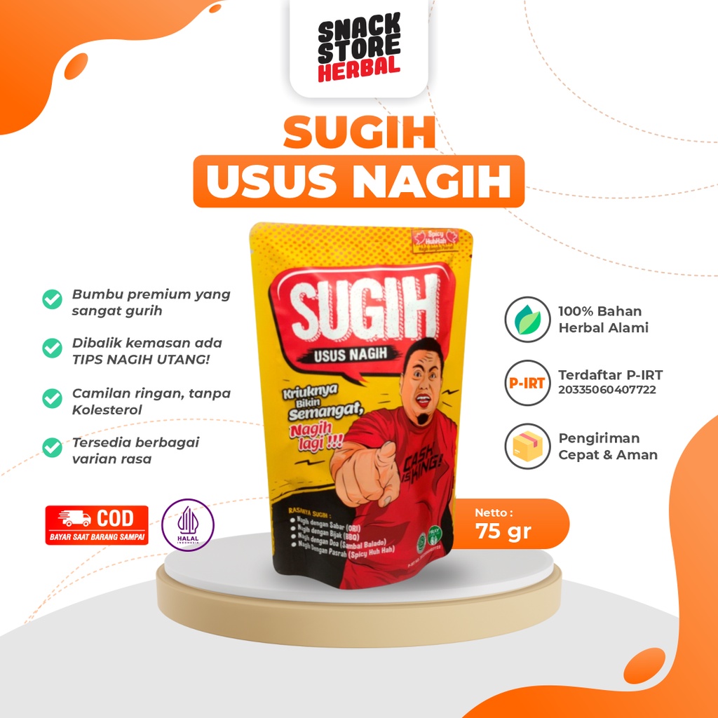Jual Sugih Keripik Usus Nagih Crispy Gurih Snack Camilan Makanan ...
