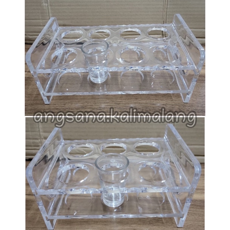 Jual Rak Sloki Acrilic / Akrilik Sloky Rack Lubang Lobang 6 dan 8 dan ...