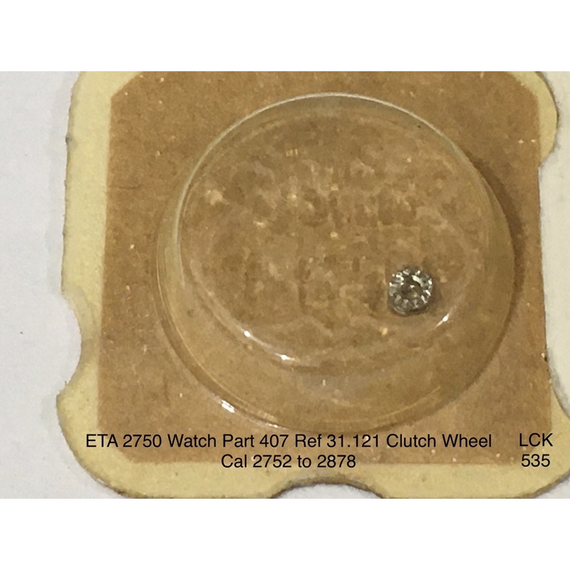 Jual ETA 2750 Watch Part 407 Ref 31.121 Clutch Wheel Cal 2752 to 2878 ...