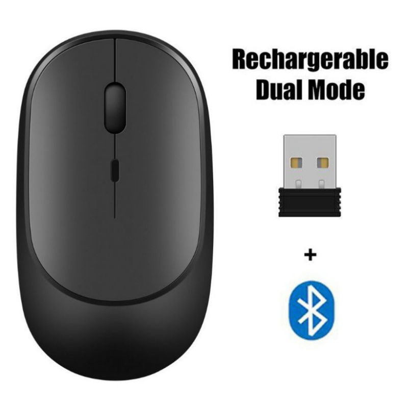 Jual Goojodoq M05 Mouse 2in1 Bluetooth & Wireless Silent Click Portable ...
