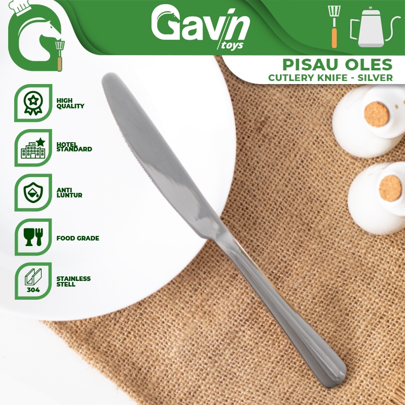 Jual Pisau Oles - Pisau Makan Cutlery Pisau Stain Mentega Roti Kue ...