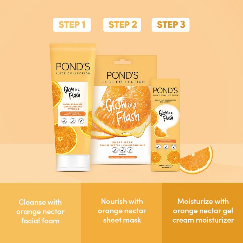 Jual Pond's Ponds Juice collection Orange Nectar - Gel Cream ...