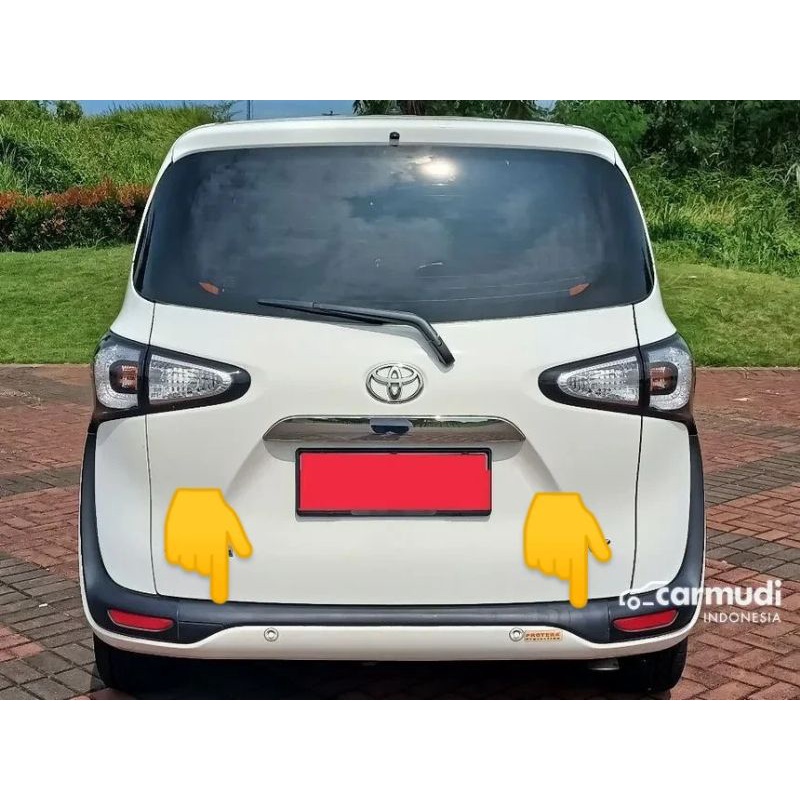 Jual Extension Moulding Cover Spoiler Bemper Bumper belakang Sienta ...