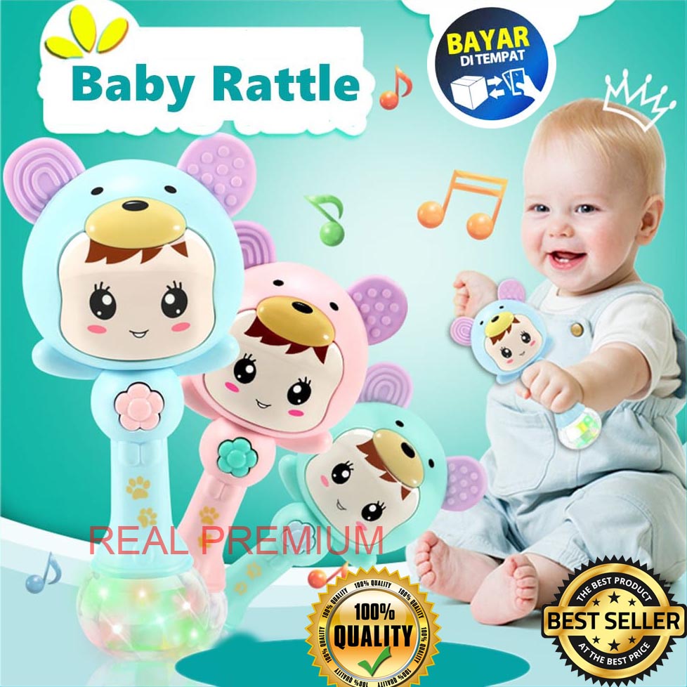 Jual MAINAN TONGKAT RATTLE STICK THEETHER YB31 ADA MUSIK DAN LAMPU ...