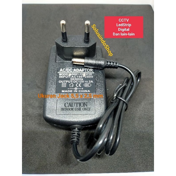 Jual cctv Adaptor Cctv 12V 2A Power adaptor 12v 2 a/Adaptor charger ...