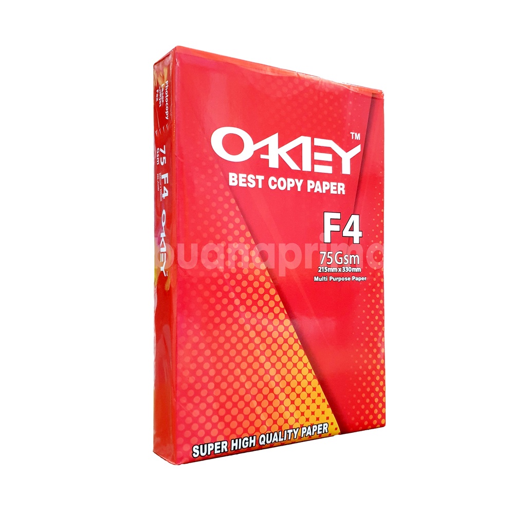 Jual Kertas HVS Okey F4 75 gsm isi 500 Lembar Printer Fotocopy | Shopee ...