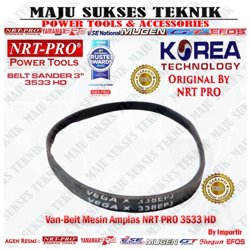 Jual Vanbelt Mesin Amplas Sabuk Belt Sander NRT PRO 3533 HD | Shopee ...