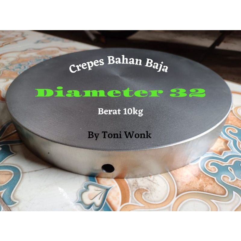 Jual Loyang Crepes New bahan baja super tebal d.32 ( langsung ring anti angin ) | Shopee Indonesia