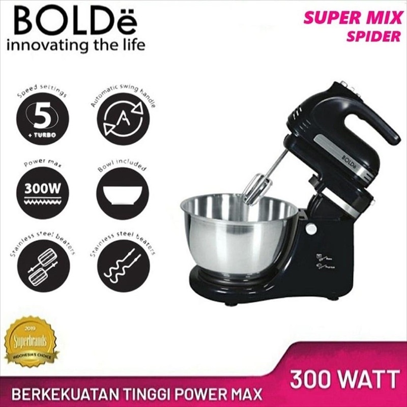 Jual STAND MIXER BOLDe MIX SPIDER 4.5 LITER 300 WATT | Shopee Indonesia