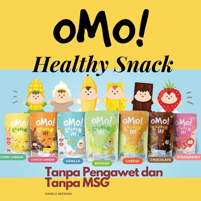 Jual OMO Healthy Snack / OMO! Snack sehat / Omo crunchies / omo crunch ...