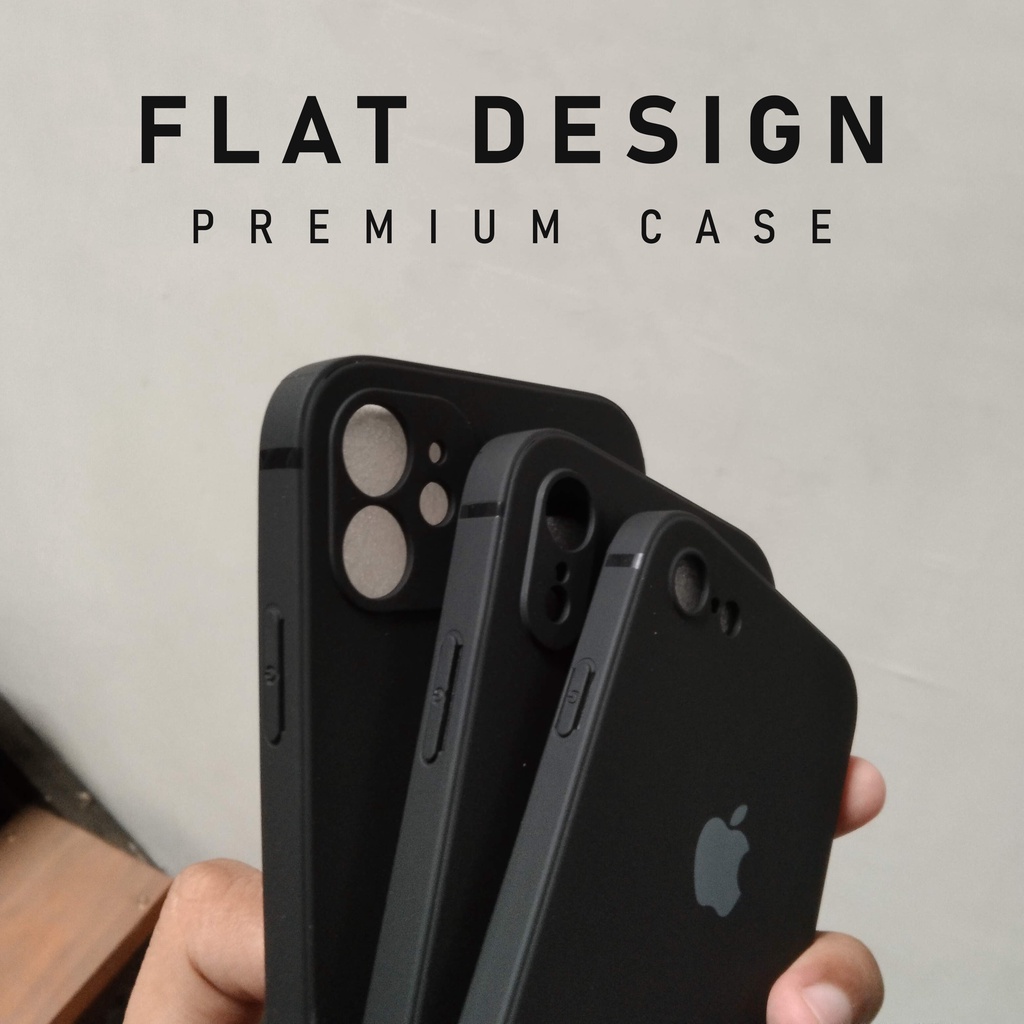 Jual CASE FLAT DESIGN for ALL iPhone 6 6+ 7 8 7+ 8+ X XR XS MAX 11 12 ...