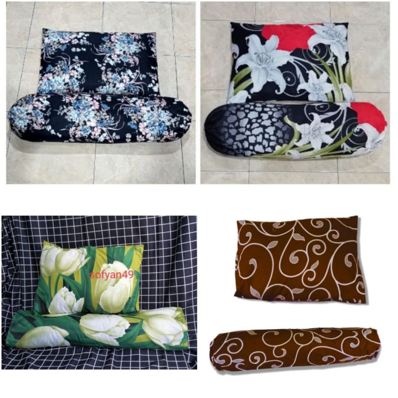 Jual Sarung bantal dan guling motif bunga tulip ukuran standar murah ...