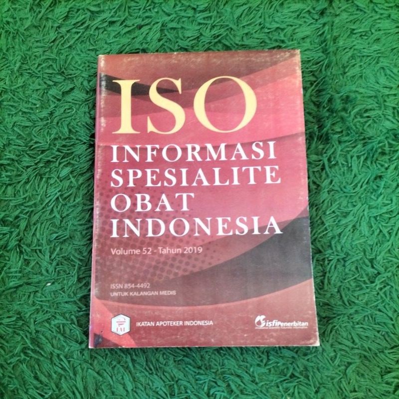 Jual BUKU ISO INFORMASI SPESIASIALITE OBAT INDONESIA VOLUME 52 TAHUN ...