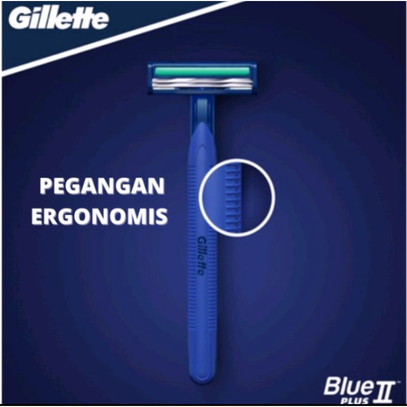 Jual Gillette Blue II Plus 2 Mata Pisau | Shopee Indonesia