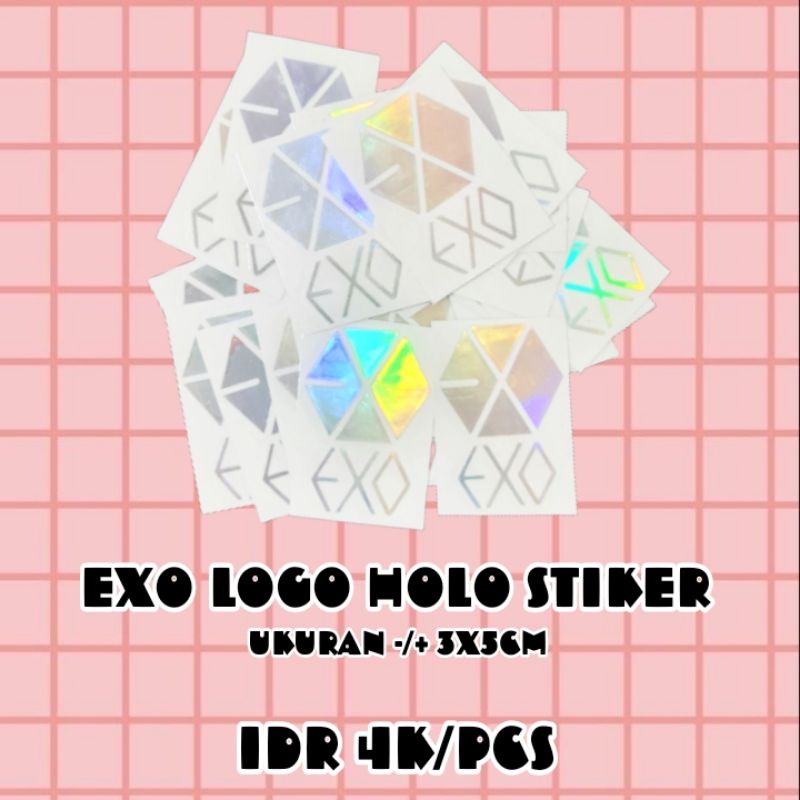 Jual EXO LOGO STIKER HOLOGRAM STIKER KPOP CUTTING STIKER | Shopee Indonesia