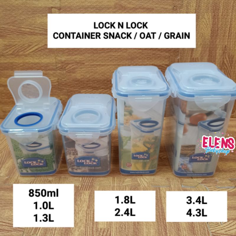 Jual Lock n Lock container makanan dispenser cereal oatmeal | Shopee ...