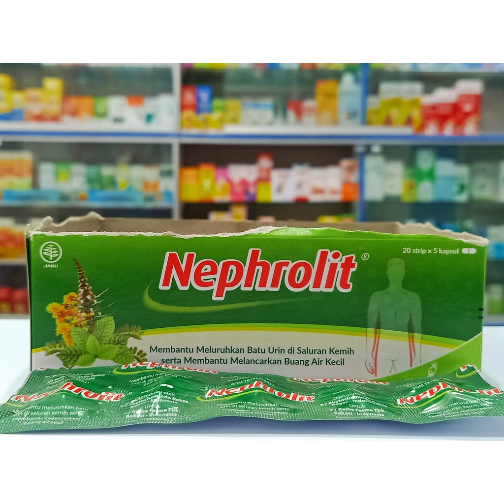 Jual Nephrolit 𝟏 𝐒𝐓𝐑𝐈𝐏 𝐈𝐒𝐈 𝟓 𝐊𝐀𝐏𝐒𝐔𝐋 - Obat melancarkan buang air kecil ...