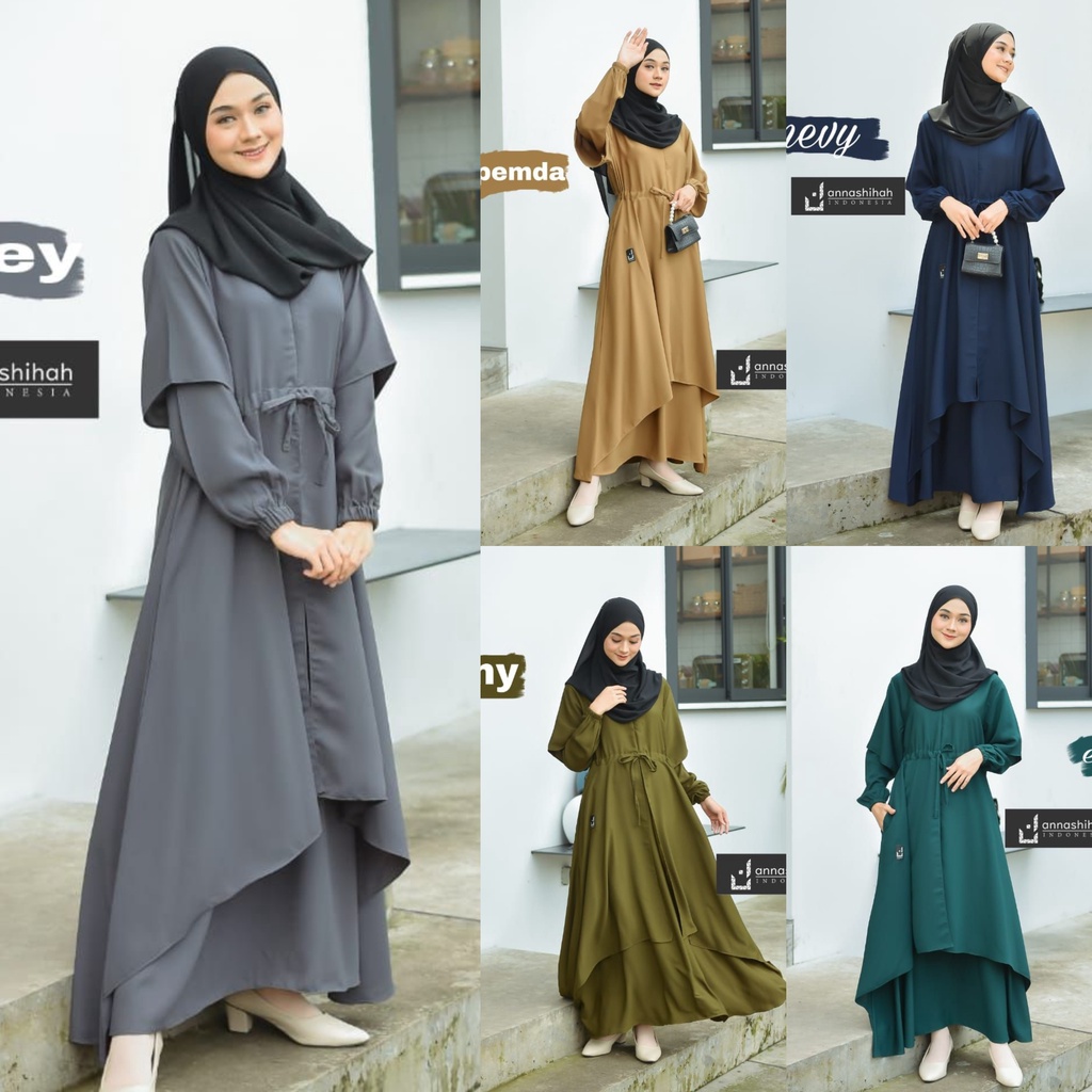 Jual ABAYA AZMIZA BY ANNASIHAH GAMIS YORIS BERLABEL EXCLUSIVE SIMPLE ...