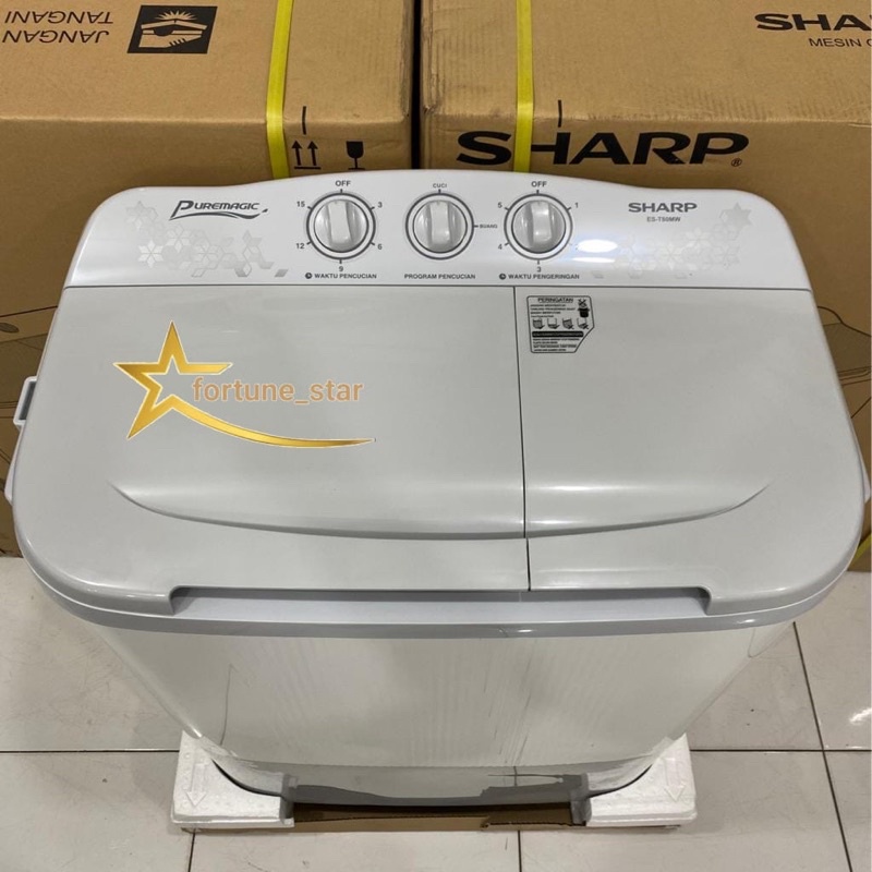 Jual Mesin Cuci 2 Tabung SHARP 70MW / 80MW / 90MW / 85CR / 95CR ...