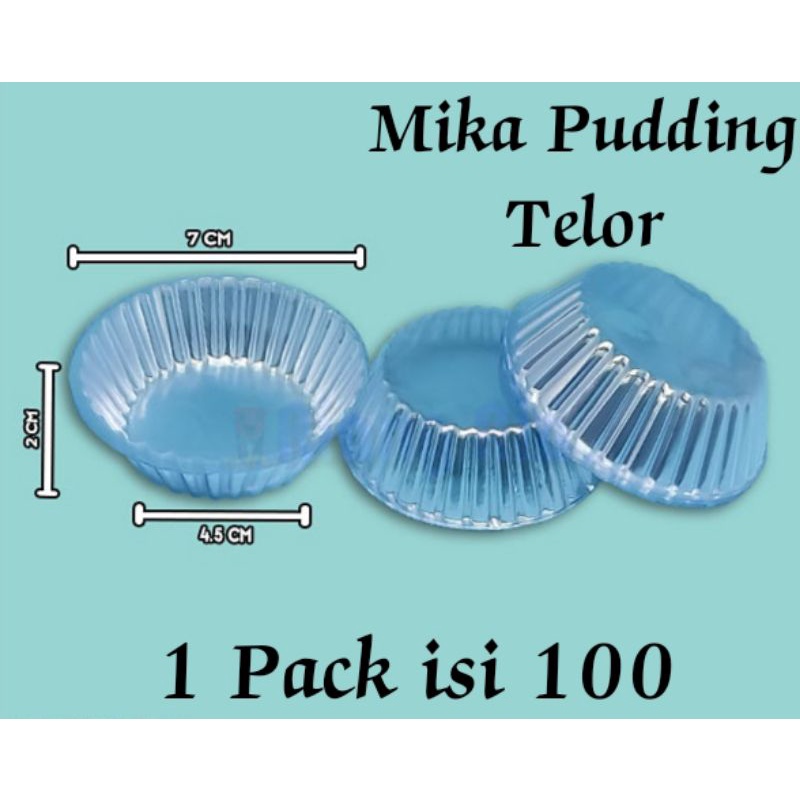 Jual Mika Pudding Telur Mini / Mika Agar Agar (1 pack isi 100 pcs ...