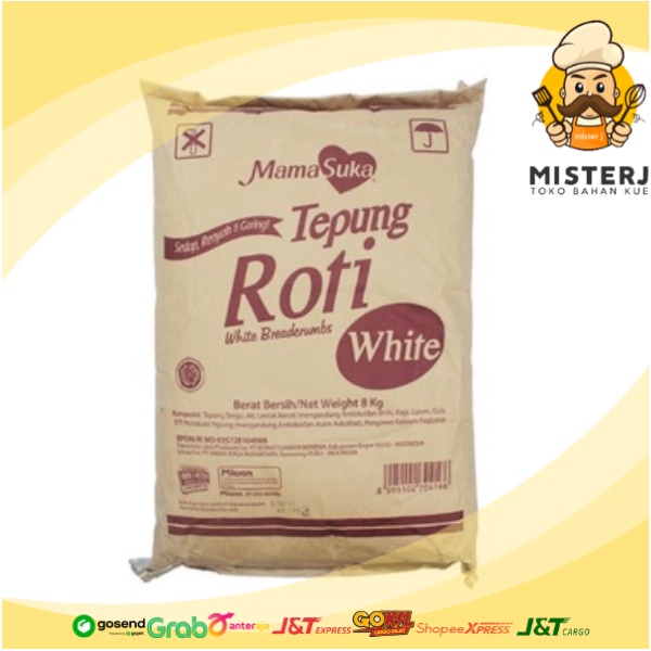Jual Mamasuka Tepung Roti White 8kg EXP 11-2025 | Breadcrumb | Tepung ...