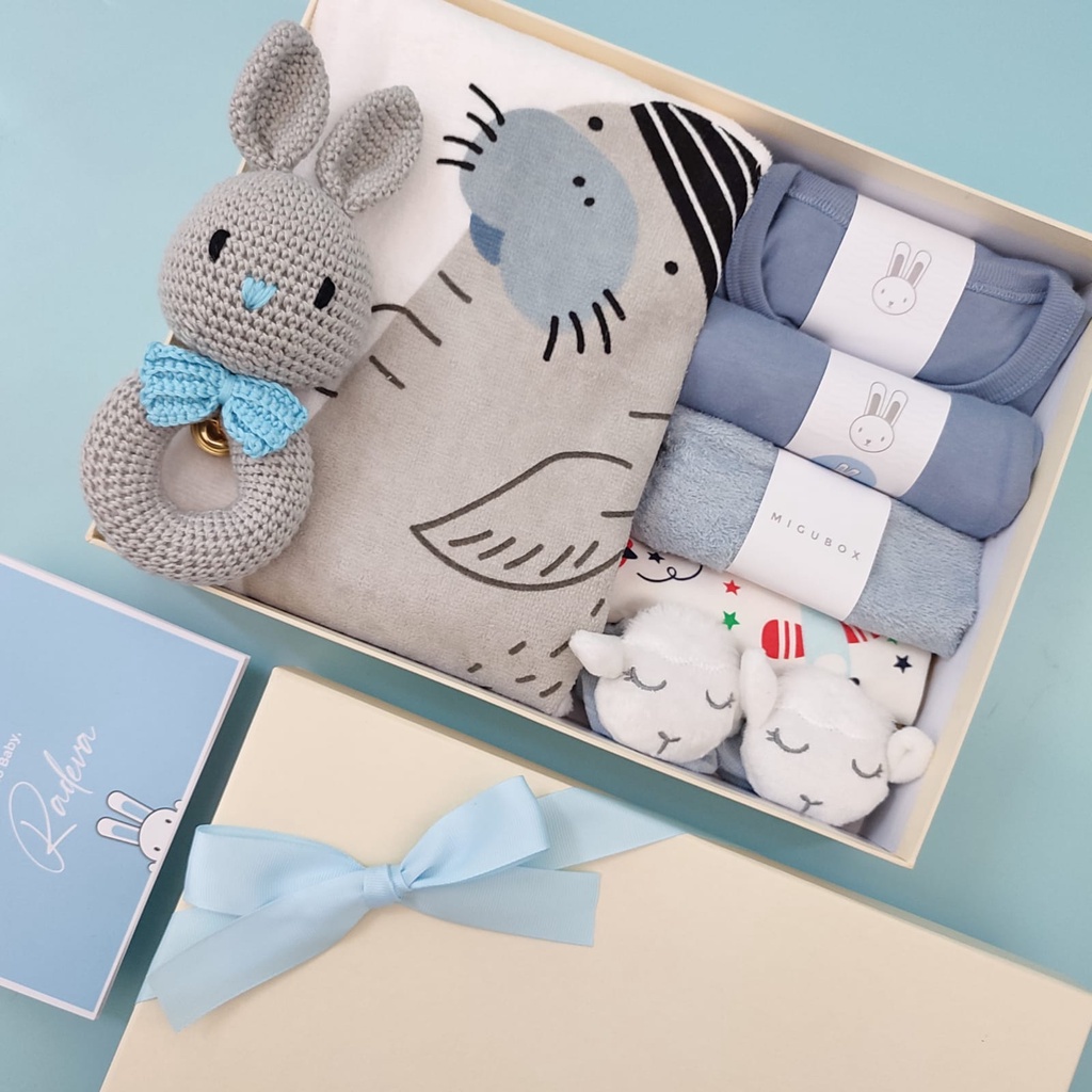 Jual Migubox paket kado bayi laki laki baru lahir 0-12 bulan | Shopee ...