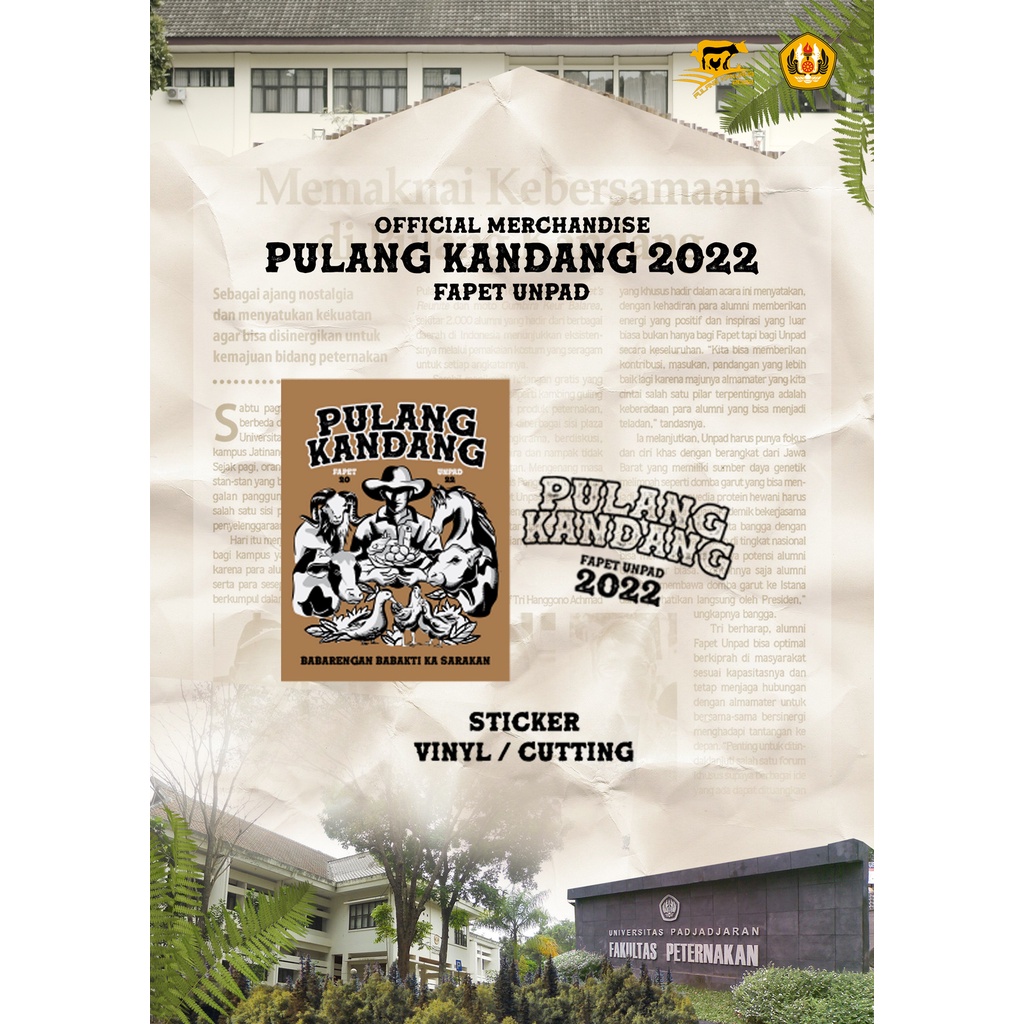Jual STICKER OFFICIAL PULANG KANDANG 2022 FAPET UNPAD | Shopee Indonesia