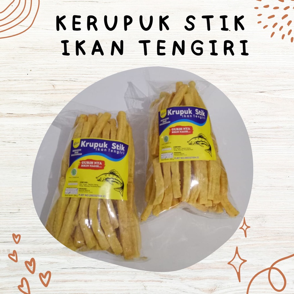 Jual Krupuk stik ikan tengiri (pkl) | Shopee Indonesia
