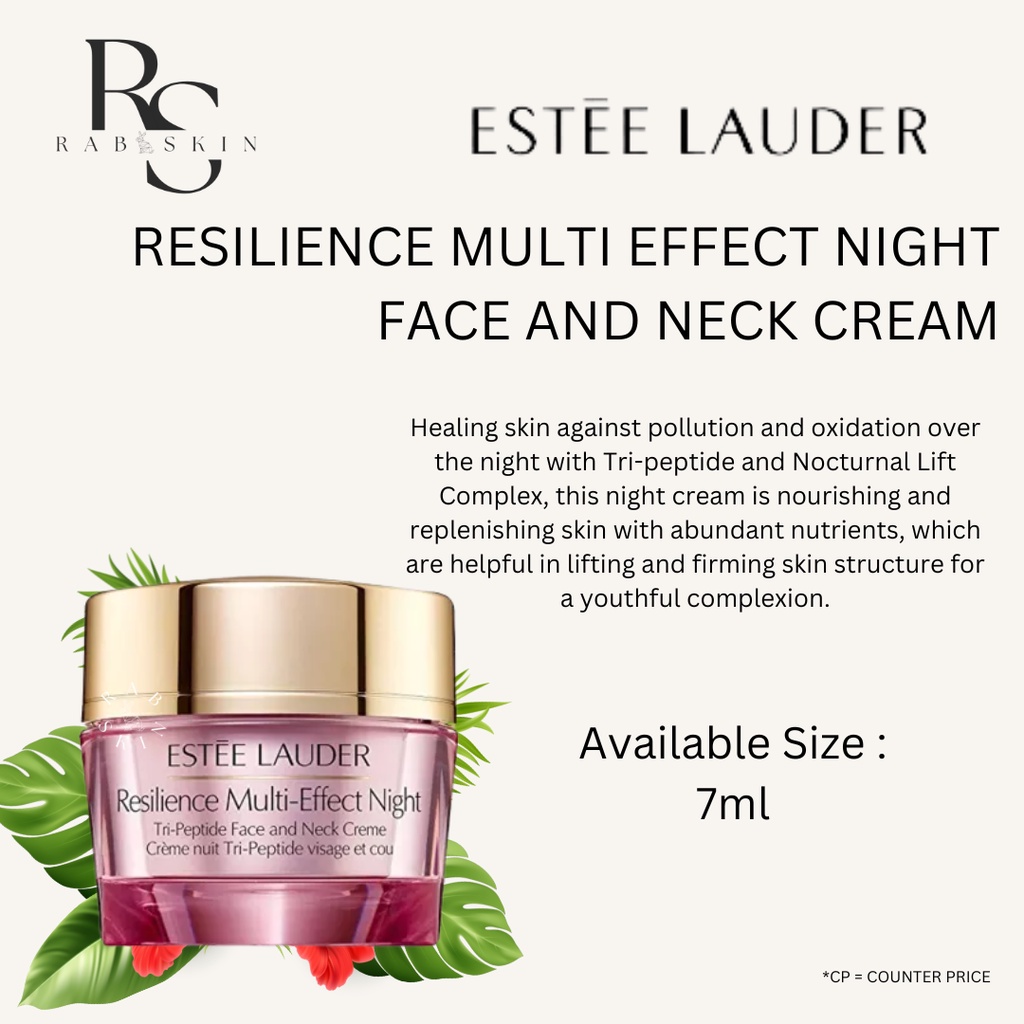 Jual Estee Lauder Resilience Multi-Effect Night Moisturizer Tri-Peptide ...