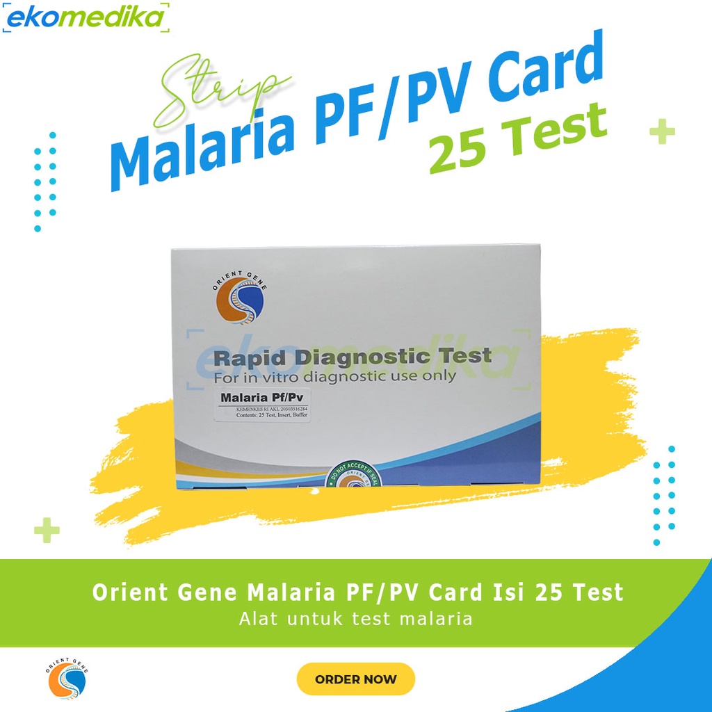 Jual Rapid Test Malaria PF-PV Orient Gene Cassette - Malaria Device ...