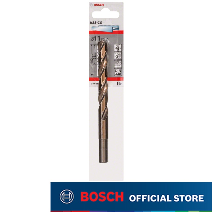 Jual Bosch Metal Drill Bit HSS-Co / Mata Bor Besi COBALT 3MM - 12MM ...