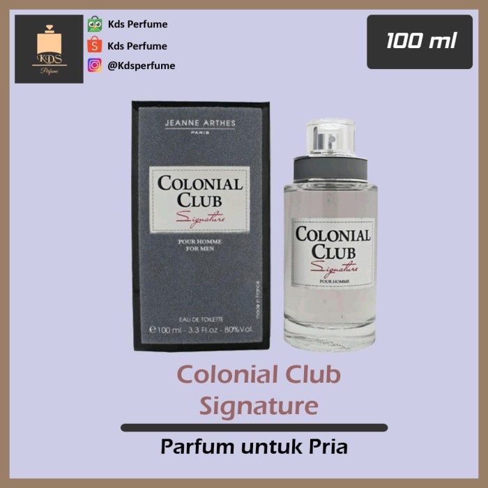 Jual Produk Terbaru Jeanne Arthes Colonial Club Signature Edt - 100Ml ...