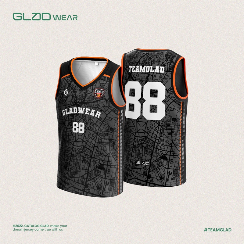 Jual GLADWEAR - Baju Jersey Basketball Custom Satuan Bahan Dry Fit ...