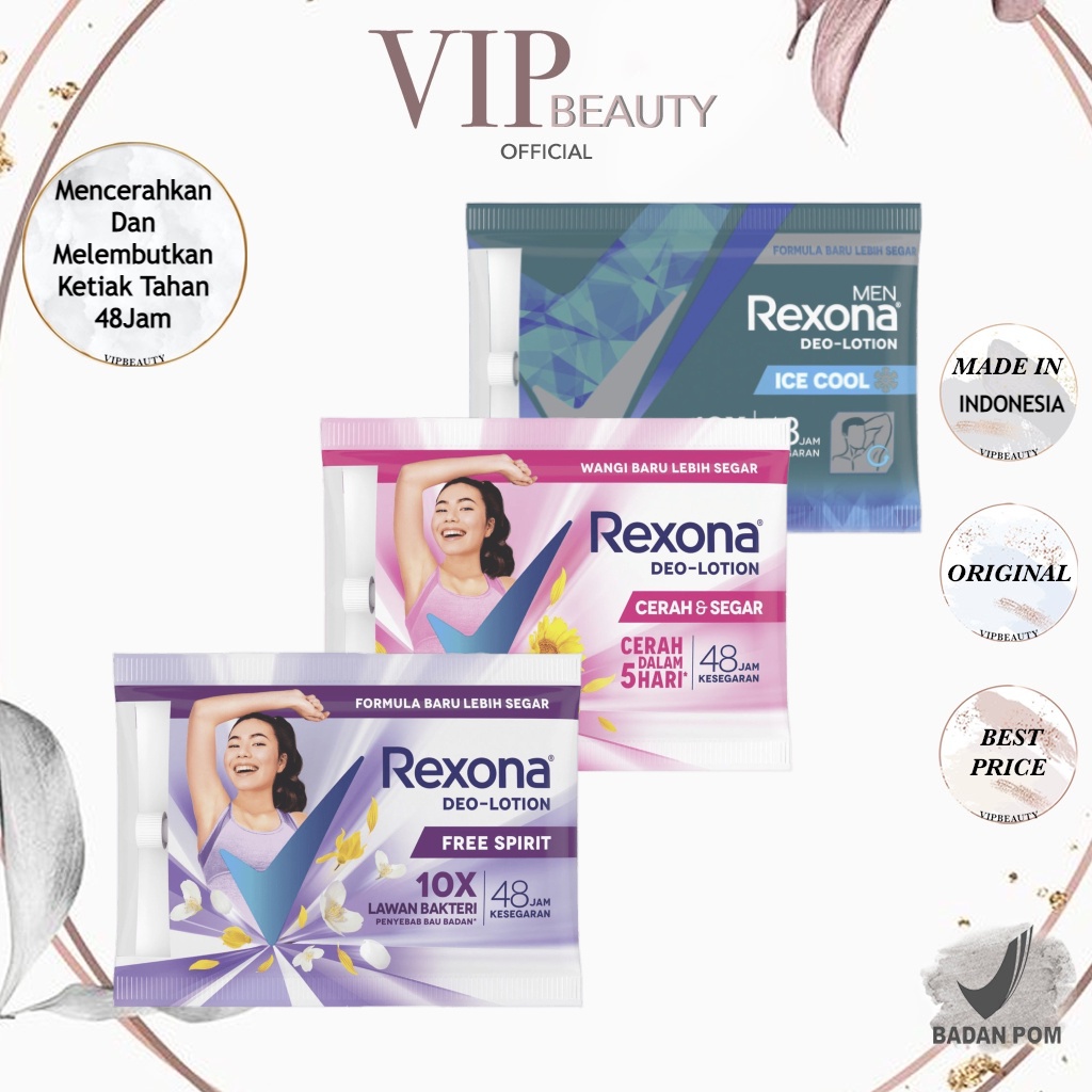Jual REXONA Deo Lotion Deodorant Sachet 9g - Men Ice Cool | Free Spirit ...