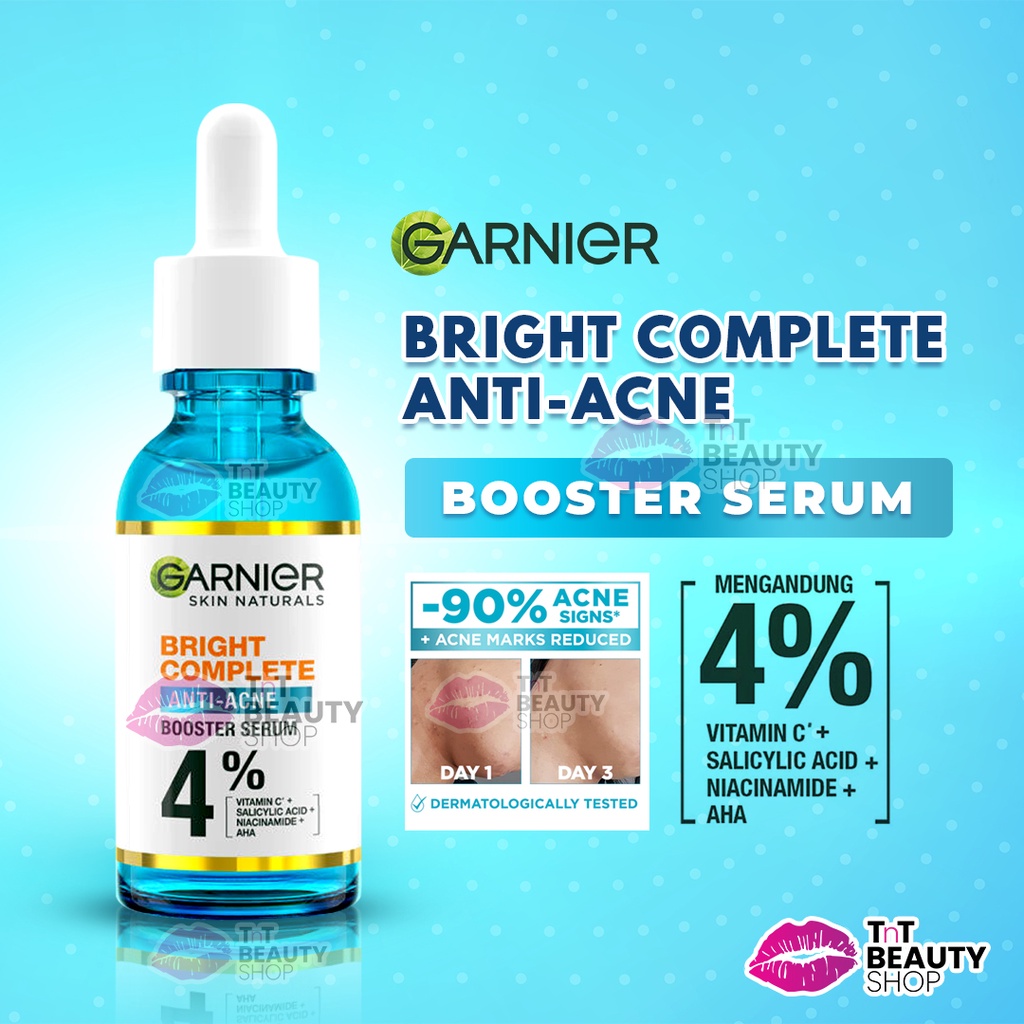 Jual Garnier Bright Complete Anti Acne Booster Serum - Skincare Wajah ...
