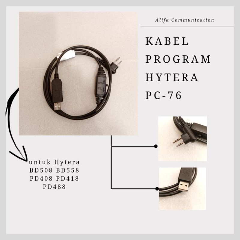 Jual Kabel Program Hytera BD508 BD558 PD408 PD418 PD448 | Shopee Indonesia