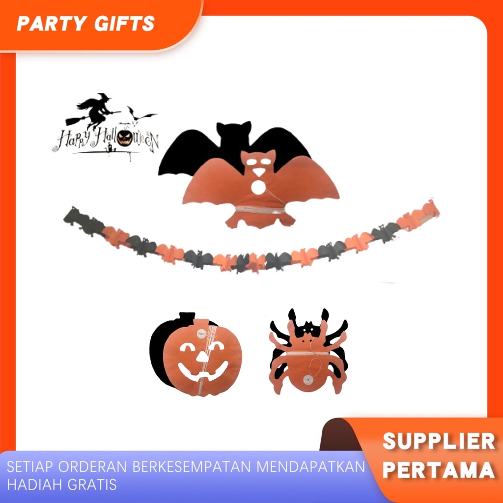 Jual Banner Halloween Kertas Dekorasi Halloween | Shopee Indonesia