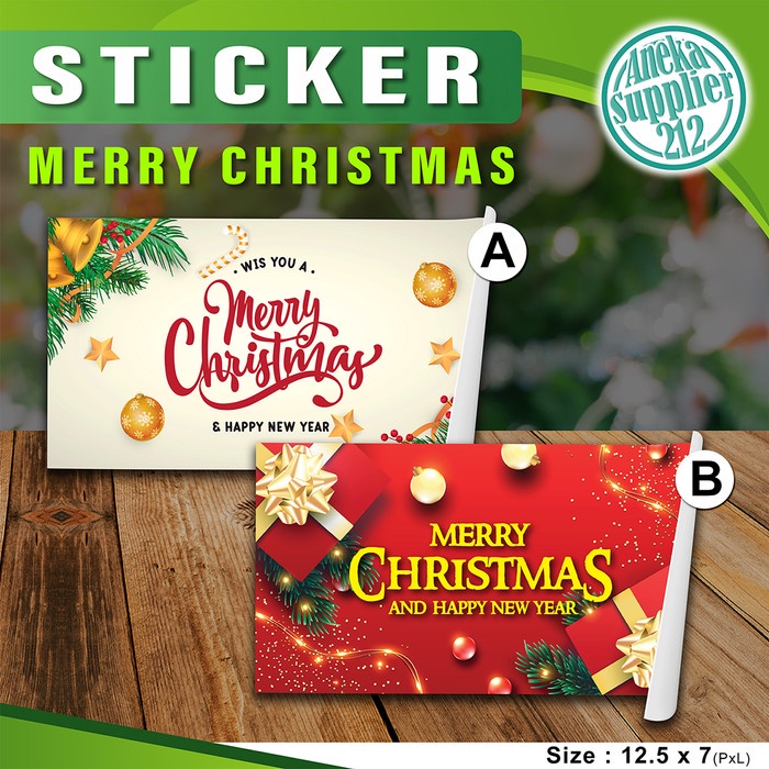 Jual Stiker Natal - Sticker Aksesoris Natal - Dekorasi Natal - 7x12,5 ...