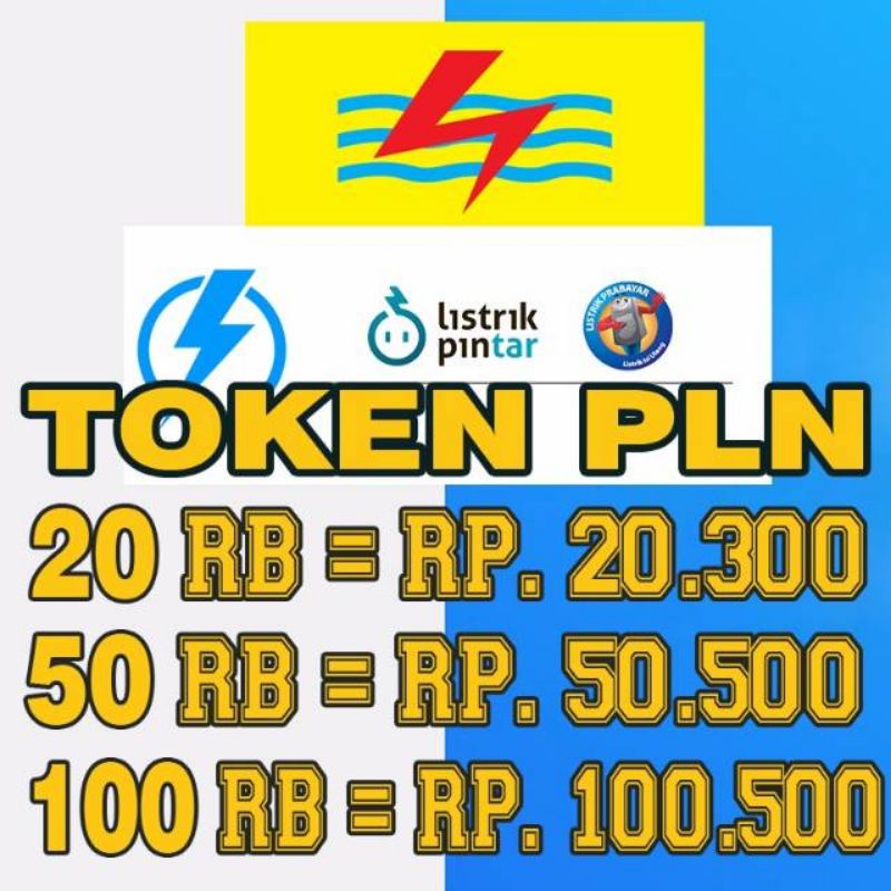 Jual TOKEN LISTRIK PLN 20K 50K DAN 100K | Shopee Indonesia