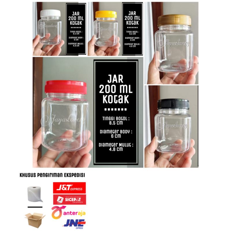Jual JAR 200ml kotak botol sambal - KHUSUS JNE JNT SICEPAT DLL ...
