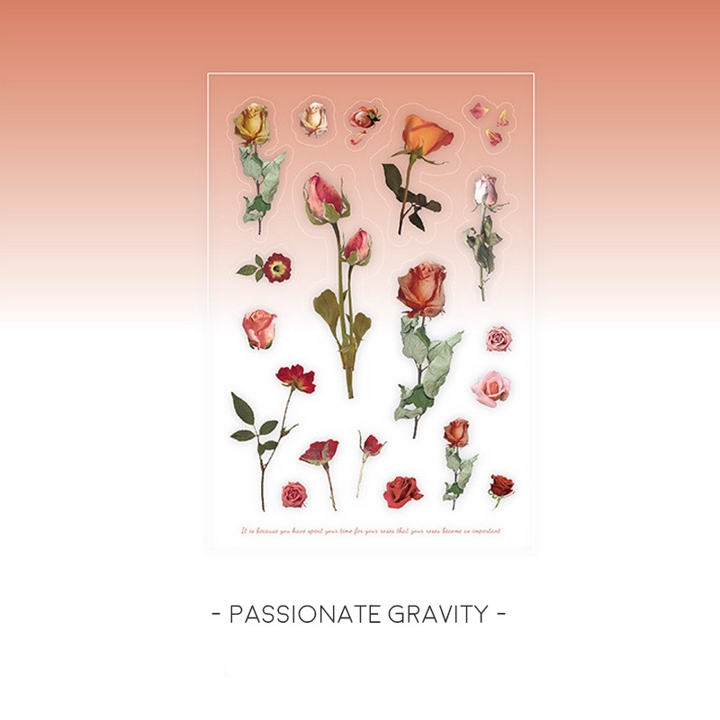 Jual Meet The Flowering Season Diary Deco Stickers / Sticker Tanaman ...