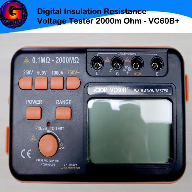 Jual Ground Resistance Meter Tester Uni-T Ut501A Megger Insulation ...
