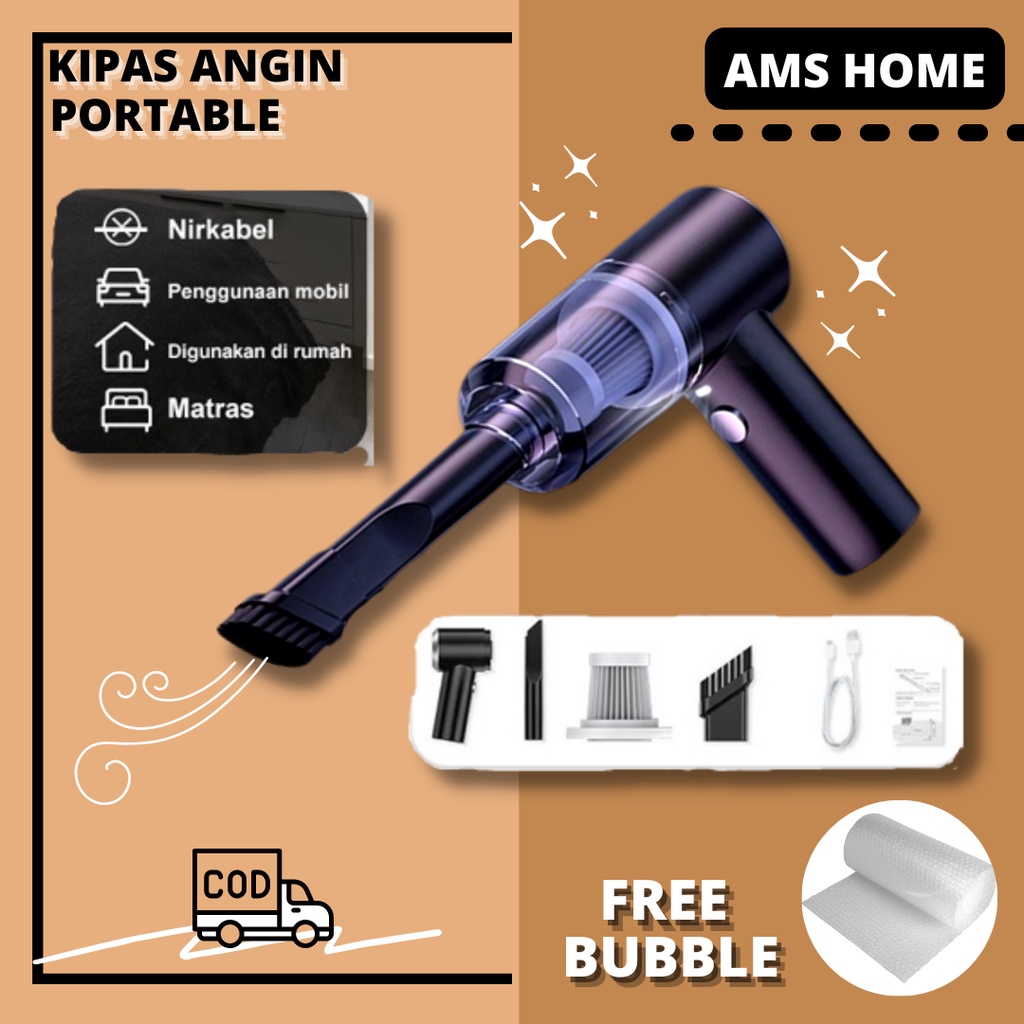 Jual AmazeFan Vakum Vacuum Cleaner Mobil Rumah Tanpa Kabel mini ...