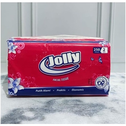 Jual TISSUE JOLLY 250 SHEET / Tisue Jolly 250 Sheets 2 ply / Tisu Wajah ...