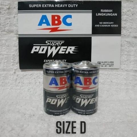 Jual id8p3Od--Baterai ABC Hitam BESAR type - D R20_Batre Super Power 1 ...