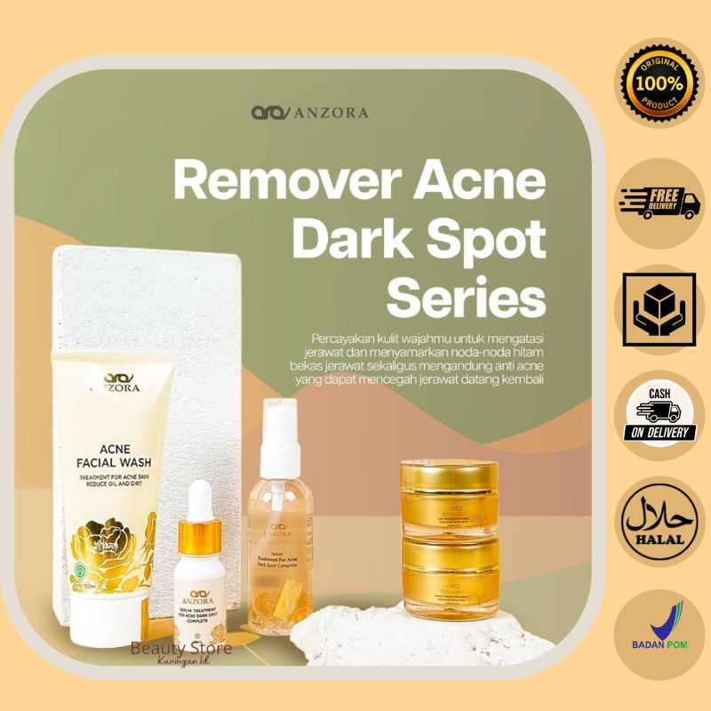 Jual PAKET ANZORA ACNE DARK SPOT/ADS (FREE KAPAS) | Shopee Indonesia