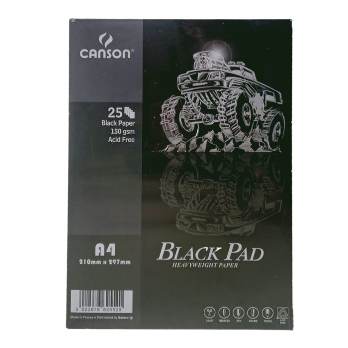Jual Unik Canson Black Pad A4 Heavyweight Paper - Buku Gambar Kertas ...