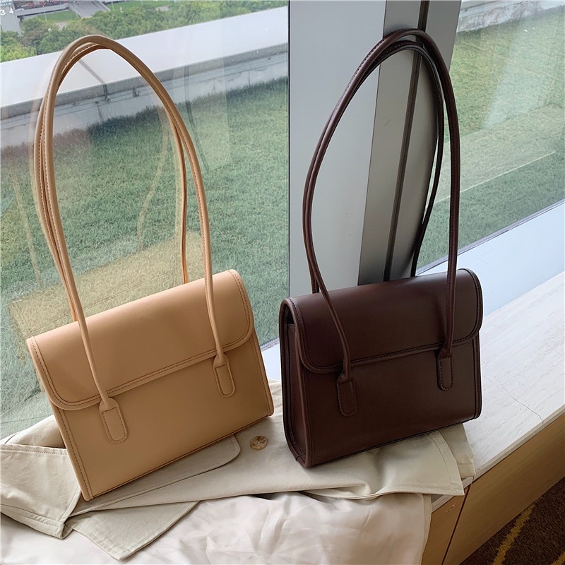 Jual Tas Bahu Kulit Wanita Tas Cewek Retro Shoulder Bag GH 194 | Shopee ...