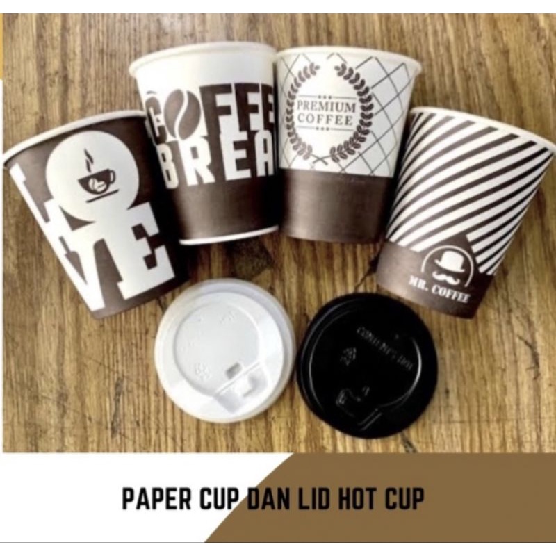 Jual Paper Hot Cup 9 oz 210 ml Coffee + Tutup isi 50 pcs | Shopee Indonesia